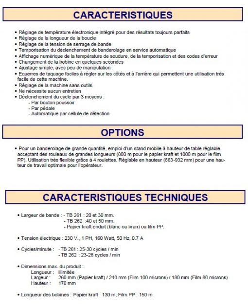 Banderoleuse de table loteuse - ABCO France